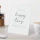 Happy Tears Wedding Tissues Pedestal Sign | Zazzle