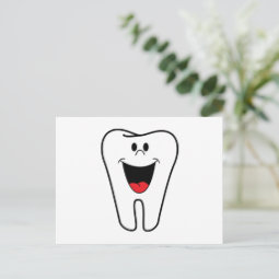 Happy teeth customizable for your Dental practice Postcard | Zazzle