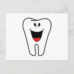 Happy teeth customizable for your Dental practice Postcard | Zazzle