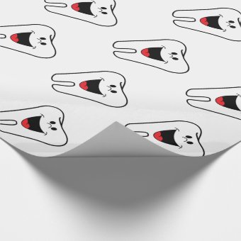 Happy teeth customizable for your Dental practice Wrapping Paper | Zazzle