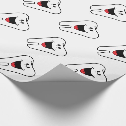 Happy teeth customizable for your Dental practice Wrapping Paper | Zazzle