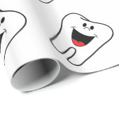 Happy teeth customizable for your Dental practice Wrapping Paper | Zazzle