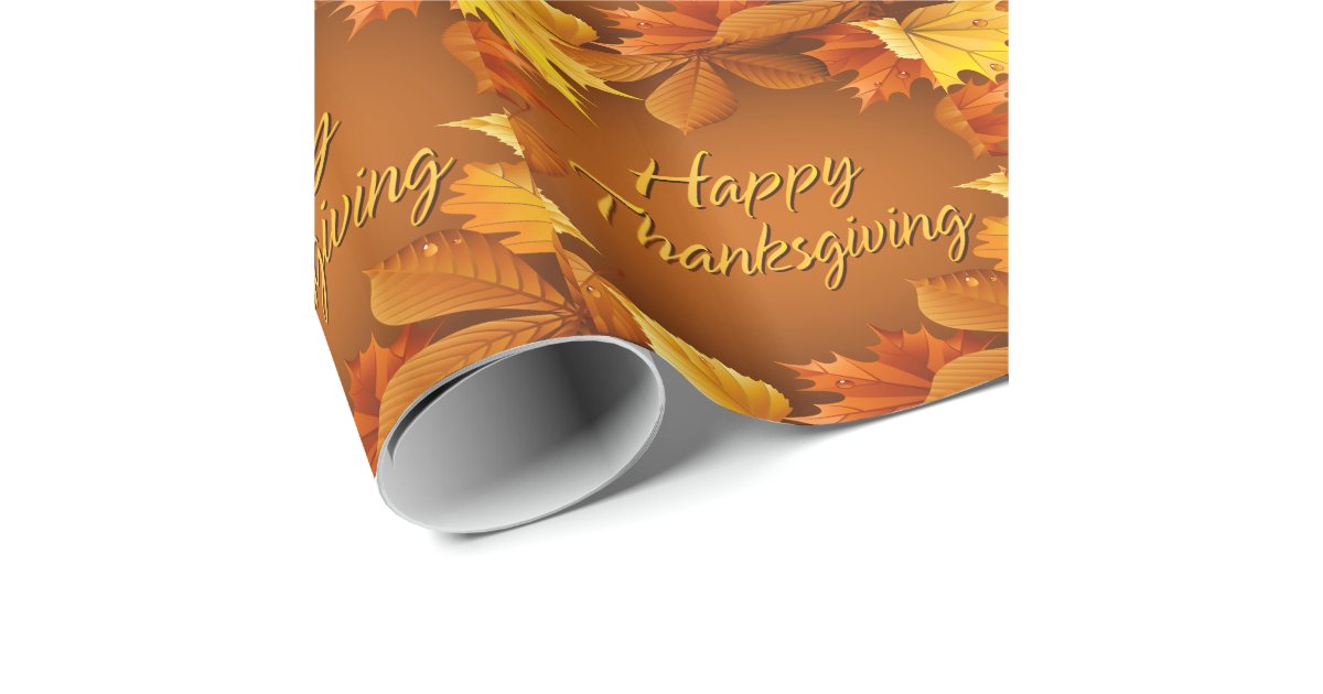 Happy Thanksgiving 1 Wrapping Paper | Zazzle
