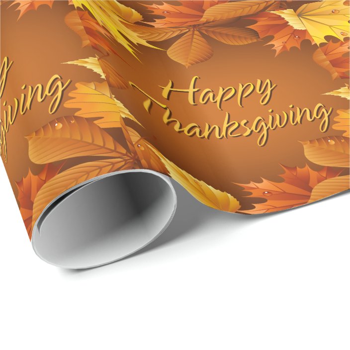 Happy Thanksgiving 1 Wrapping Paper | Zazzle.com