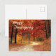 Happy Thanksgiving Autumn Landscape Scene Fall Postcard | Zazzle