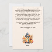 Happy Thanksgiving boho pumpkin lantern watercolor Holiday Card | Zazzle