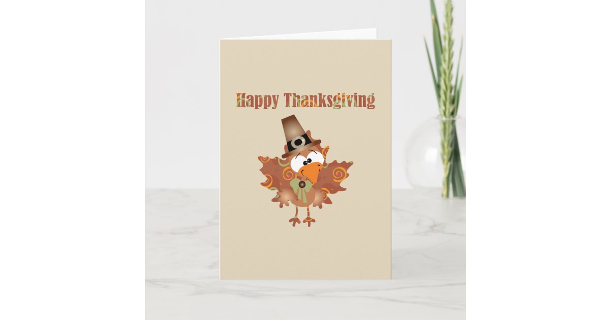 Happy Thanksgiving Greeting Card | Zazzle