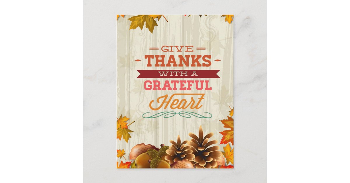 Happy Thanksgiving Greetings Postcard | Zazzle