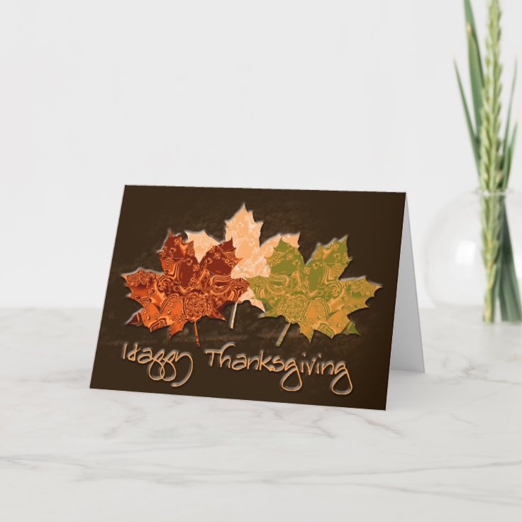 Happy Thanksgiving Holiday Card | Zazzle