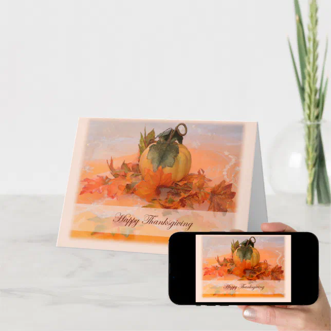 Happy Thanksgiving Holiday Card | Zazzle