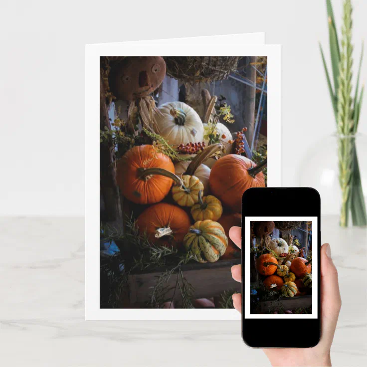 HAPPY THANKSGIVING HOLIDAY CARD | Zazzle