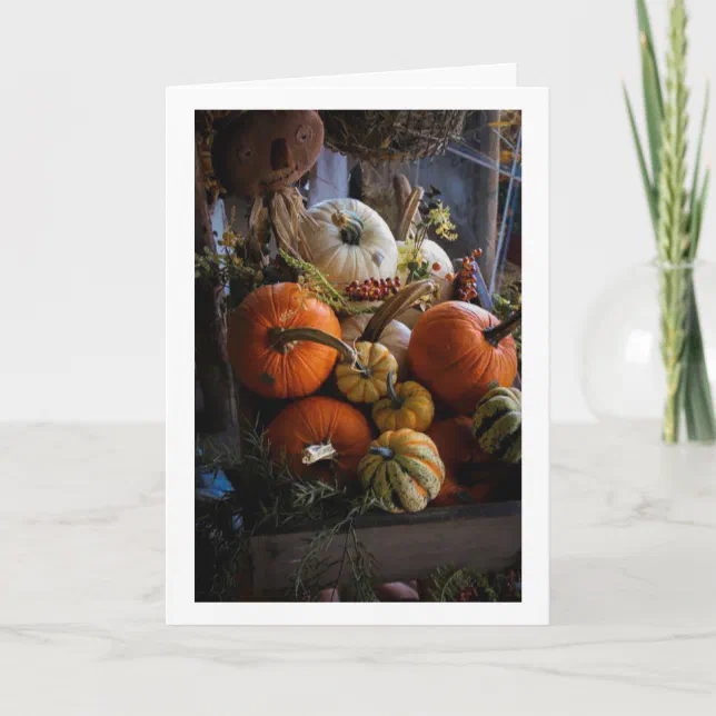 HAPPY THANKSGIVING HOLIDAY CARD | Zazzle