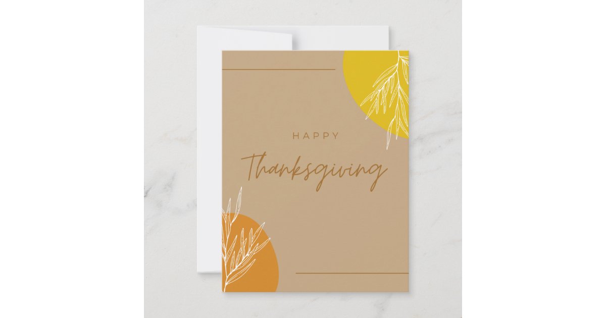 Happy Thanksgiving! Holiday Card | Zazzle