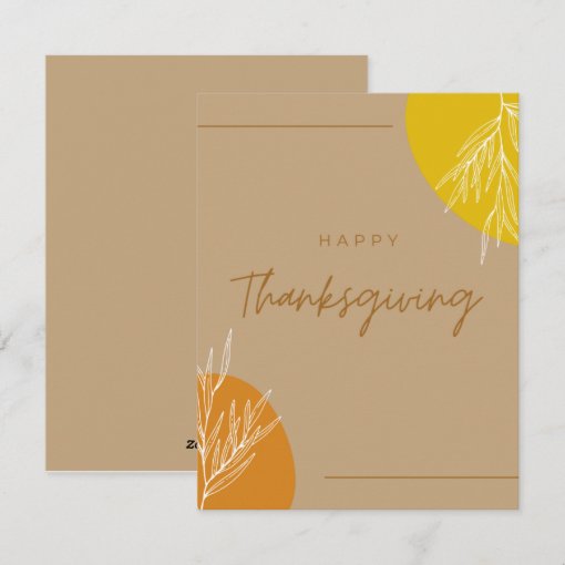 Happy Thanksgiving! Holiday Card | Zazzle