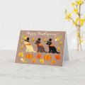 Happy Thanksgiving Labrador Silhouette Card | Zazzle