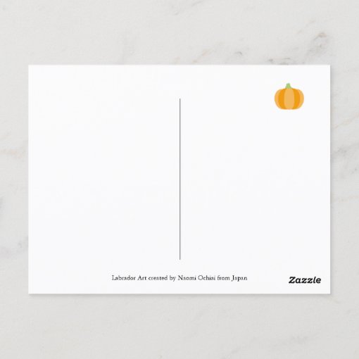 Happy Thanksgiving Labrador Silhouette Postcard | Zazzle