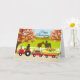 Happy Thanksgiving Labradors and Tractor Card | Zazzle