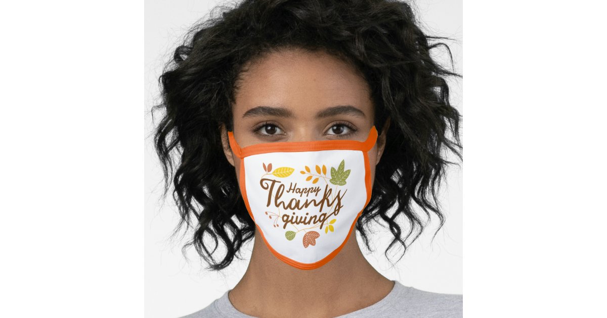 Happy Thanksgiving Mask | Zazzle