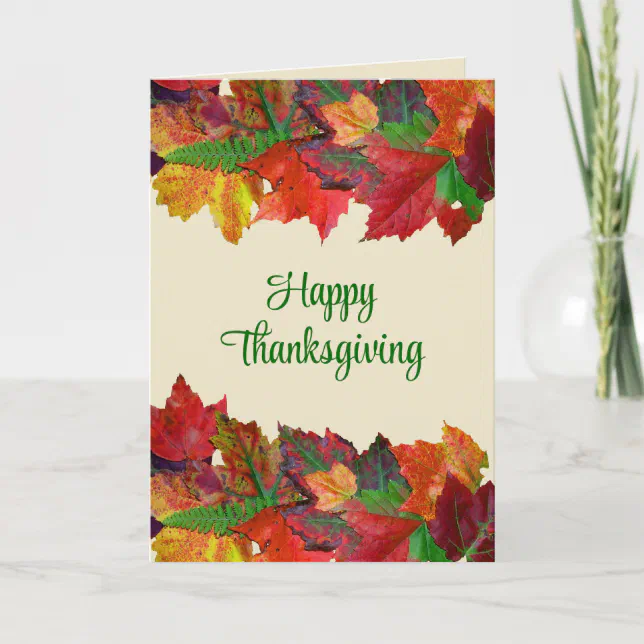 Happy Thanksgiving Message Cards | Zazzle