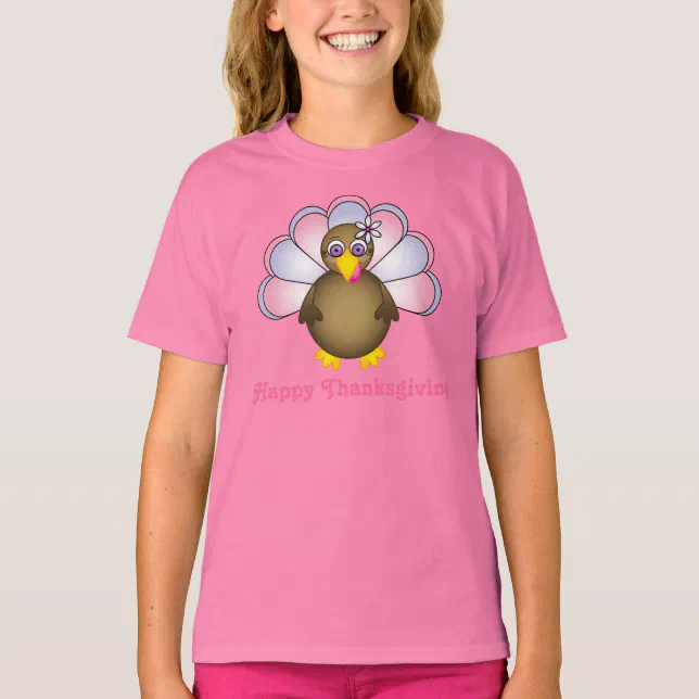 Happy Thanksgiving Mrs. Turkey T-Shirt | Zazzle