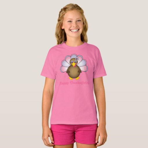 Happy Thanksgiving Mrs. Turkey T-Shirt | Zazzle
