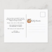 Happy Thanksgiving New Home Pumpkin Moving Announcement Postcard | Zazzle