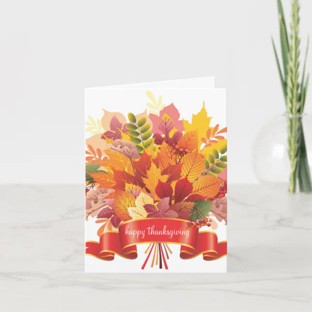 Happy Thanksgiving Notecard | Zazzle