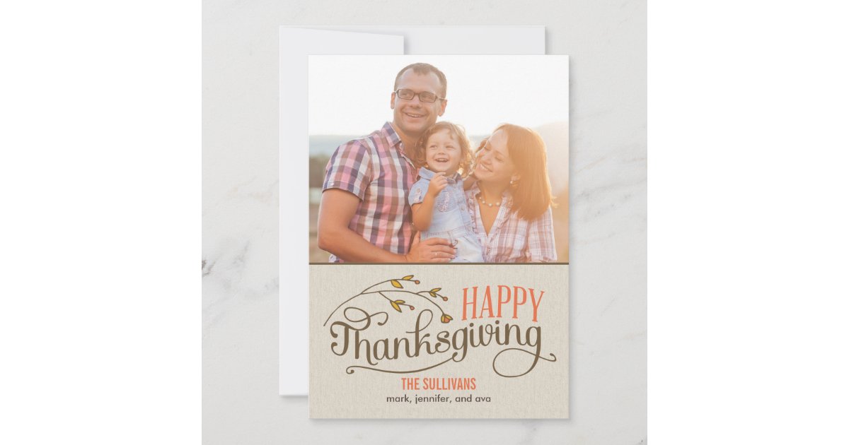 Happy Thanksgiving Photo Cards | Zazzle