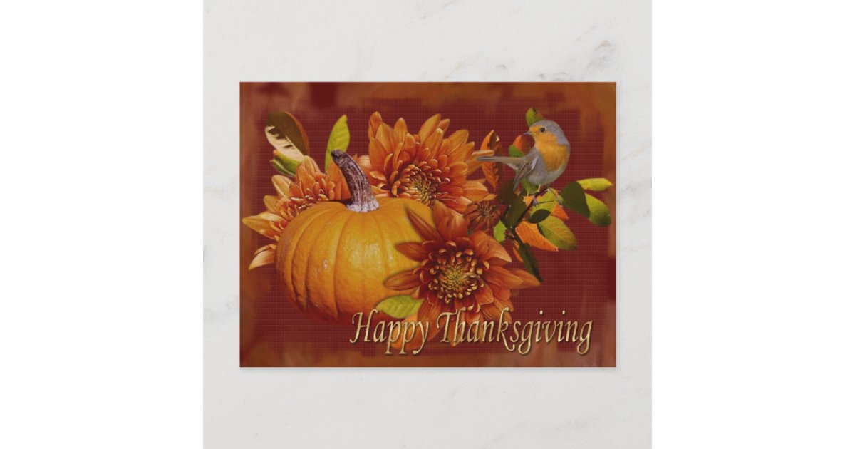 Happy Thanksgiving Postcard | Zazzle