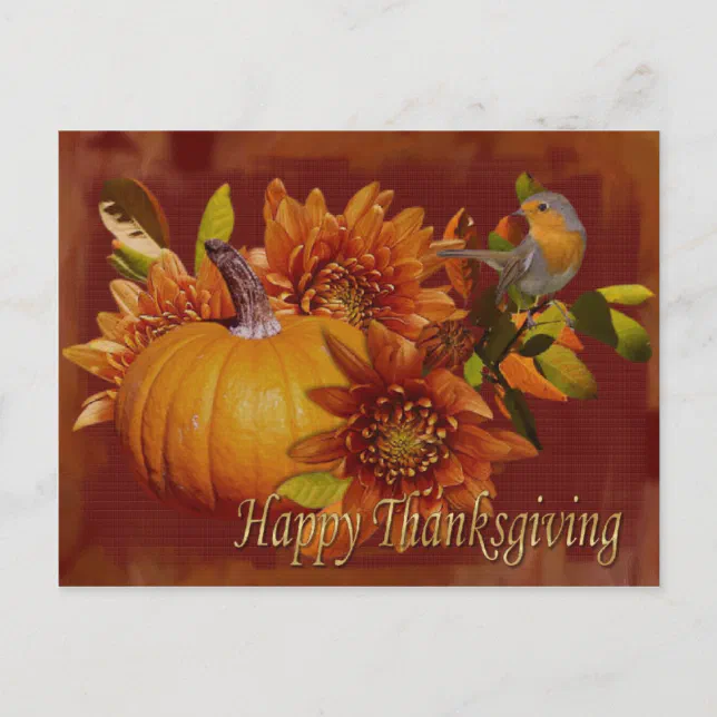 Happy Thanksgiving Postcard | Zazzle