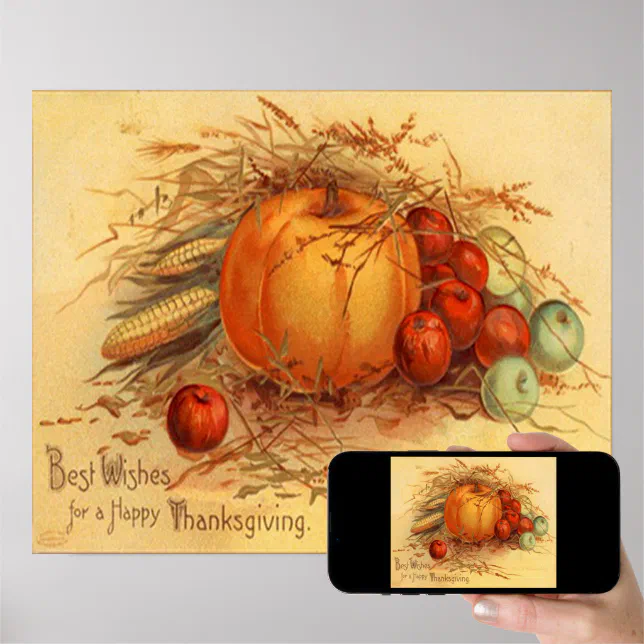 Happy Thanksgiving! Poster | Zazzle