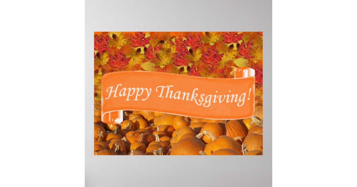 Happy Thanksgiving Poster | Zazzle