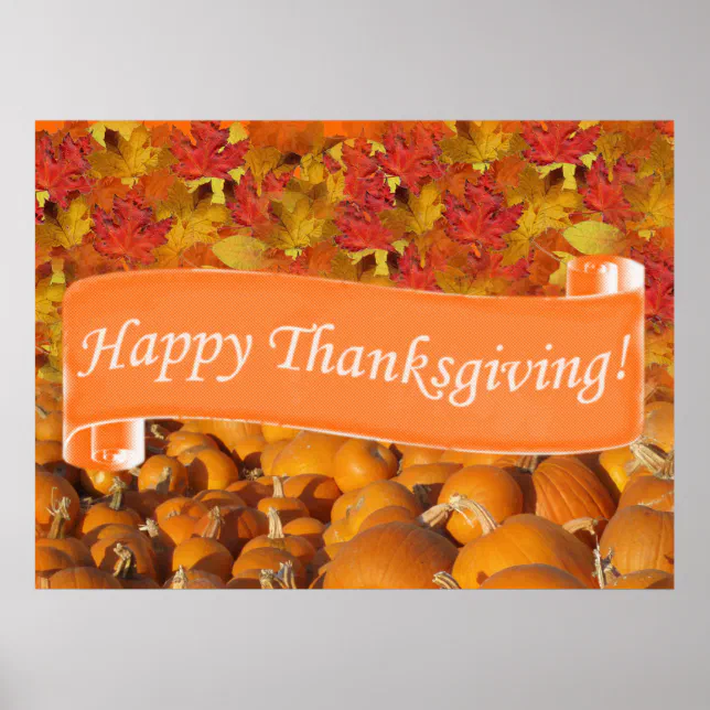 Happy Thanksgiving Poster | Zazzle