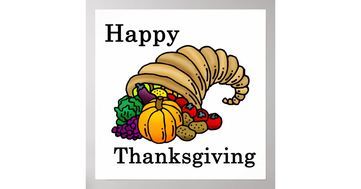 Happy Thanksgiving Poster | Zazzle
