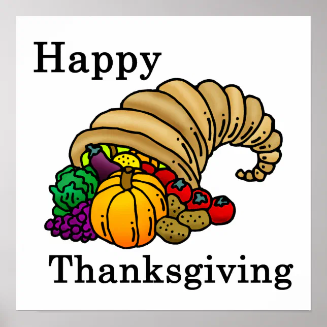 Happy Thanksgiving Poster | Zazzle