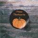 Happy Thanksgiving Pumpkin Sticker | Zazzle