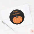 Happy Thanksgiving Pumpkin Sticker | Zazzle