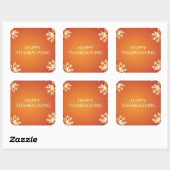 Happy Thanksgiving Stickers | Zazzle
