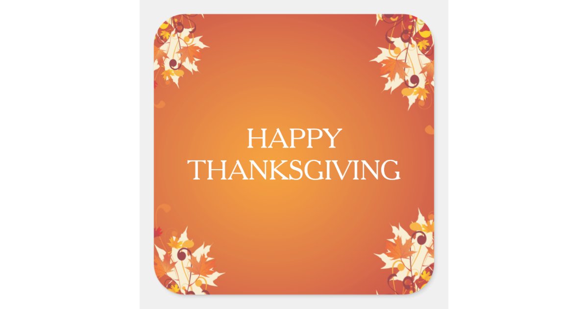 Happy Thanksgiving Stickers | Zazzle