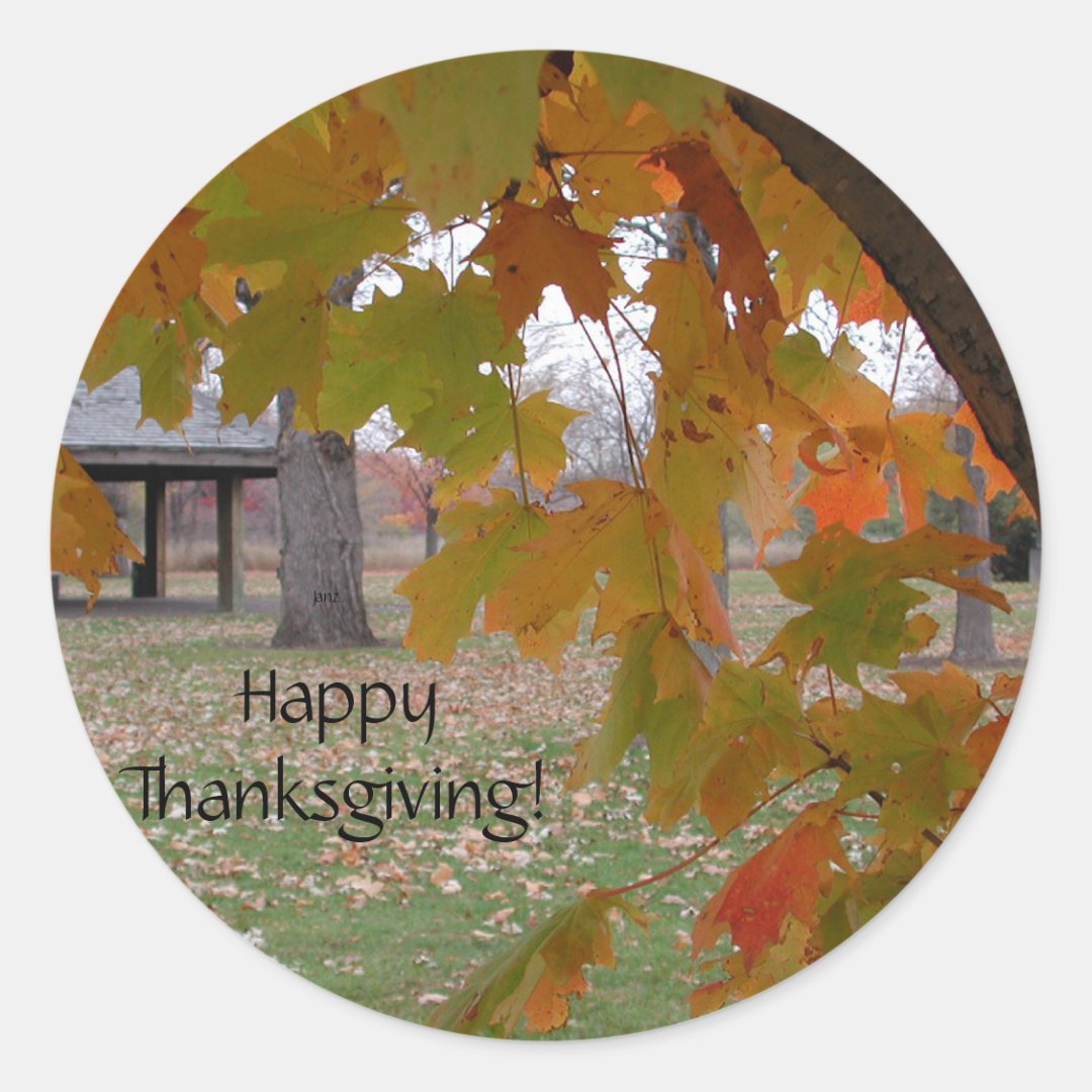 Happy Thanksgiving Stickers by Janz | Zazzle