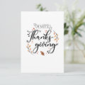 Happy Thanksgiving Thank You Card | Zazzle