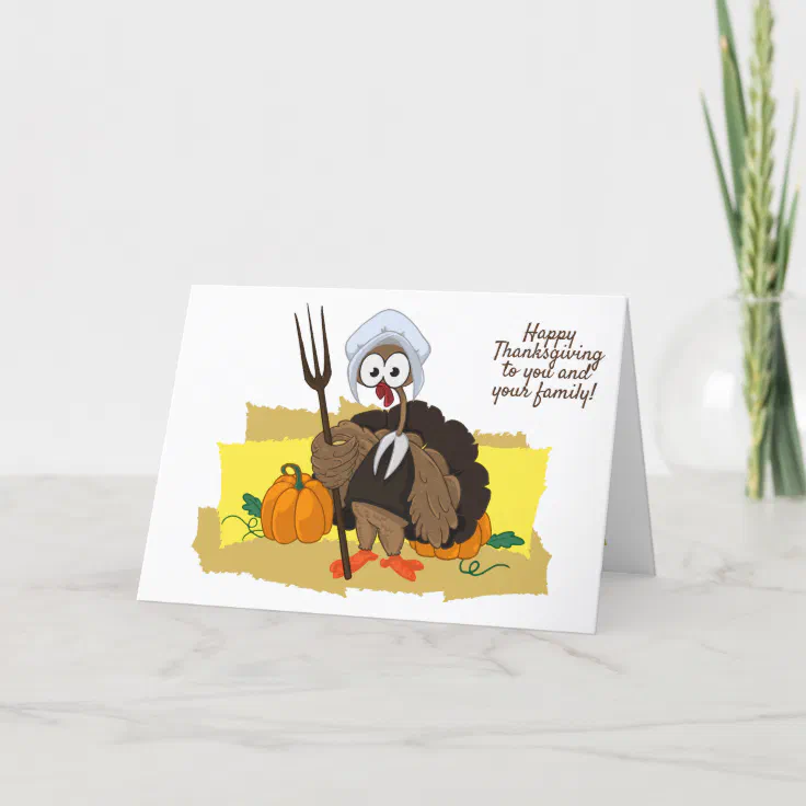 Happy Thanksgiving to you and yours Thank You Card | Zazzle
