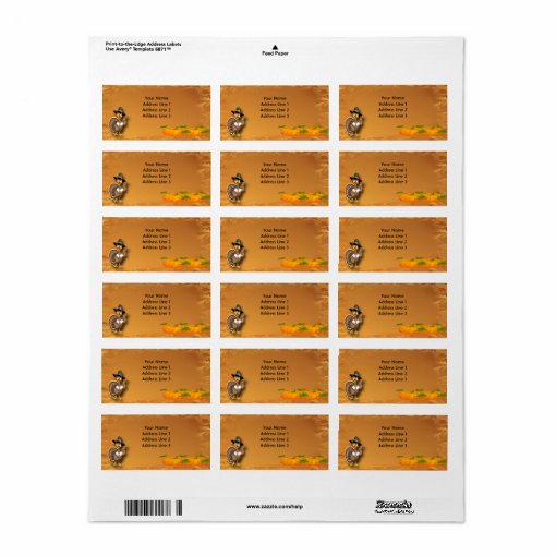 Happy Thanksgiving Turkey Address Labels | Zazzle