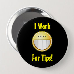 Happy Tip Button | Zazzle