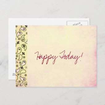 Happy Today Postcard | Zazzle