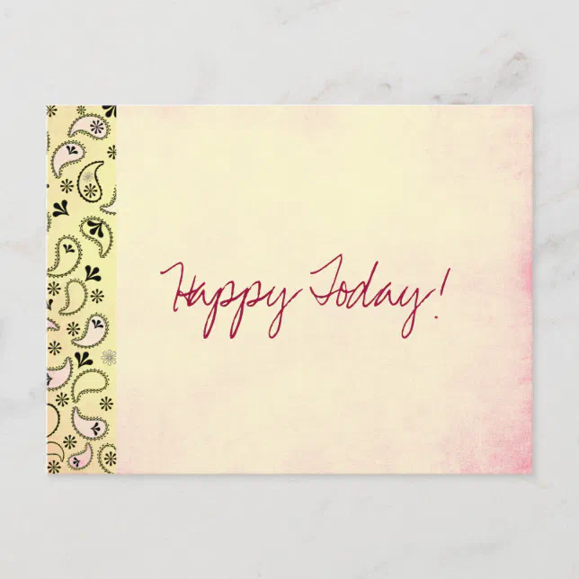 Happy Today Postcard | Zazzle