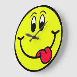 Happy Tongue Our Smiling Face Wall Clock | Zazzle
