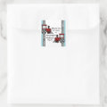 Happy Tracks/ Red Square Sticker | Zazzle