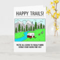Happy Trails Retirement Card | Zazzle