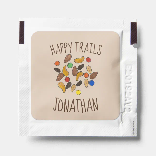 Happy Trails Trail Mix Goodbye Retirement Party Hand Sanitizer Packet ...